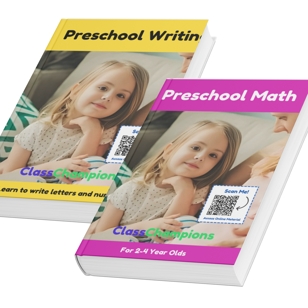 Preschool Math & Writing Bundle (print edition) – Class Champions